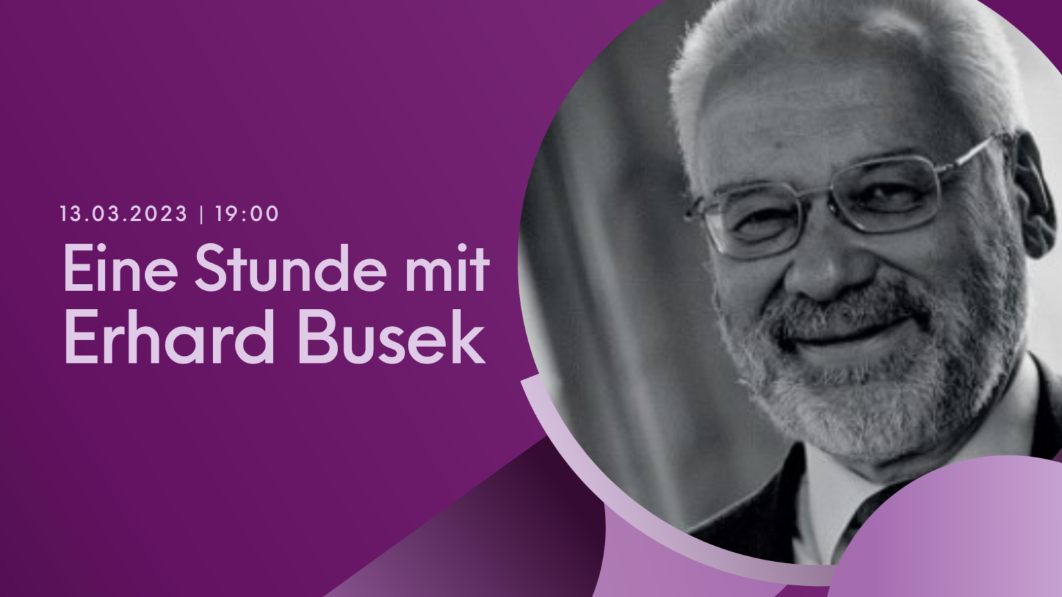 Eine Stunde mit Erhard Busek - Club alpha