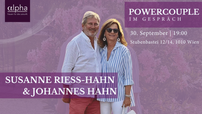 Das Powercouple | Susanne Riess-Hahn und Johannes Hahn - Club alpha